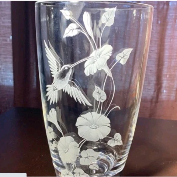 Art | Avon Crystal 24 Full Lead Crystal Base Beautiful Etched ...